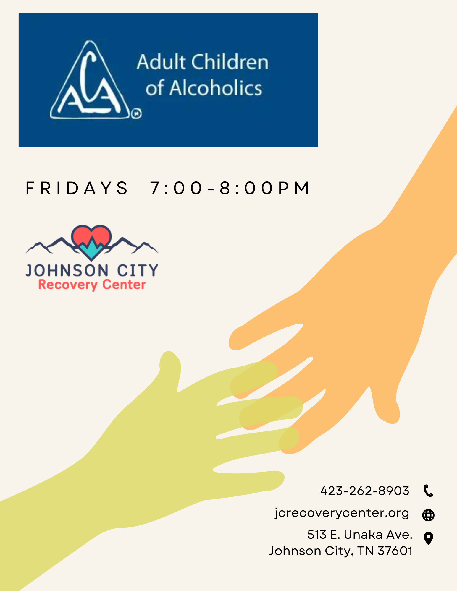 Adult Children of Alcoholics Friday Meeting | Johnson City Recovery Center